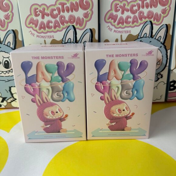 POP MART | Toys | Bundle Pop Mart The Monsters Lazy Yoga Labubu Figure Blind Box | Poshmark